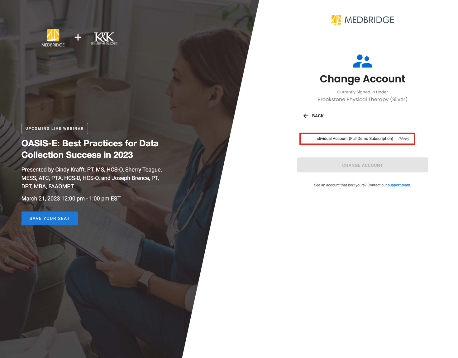 How do I manage multiple accounts? – Medbridge Help Center