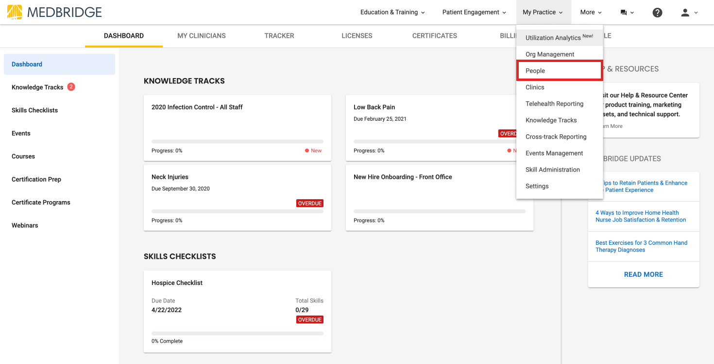 How do I change a user’s name or email address? – Medbridge Help Center