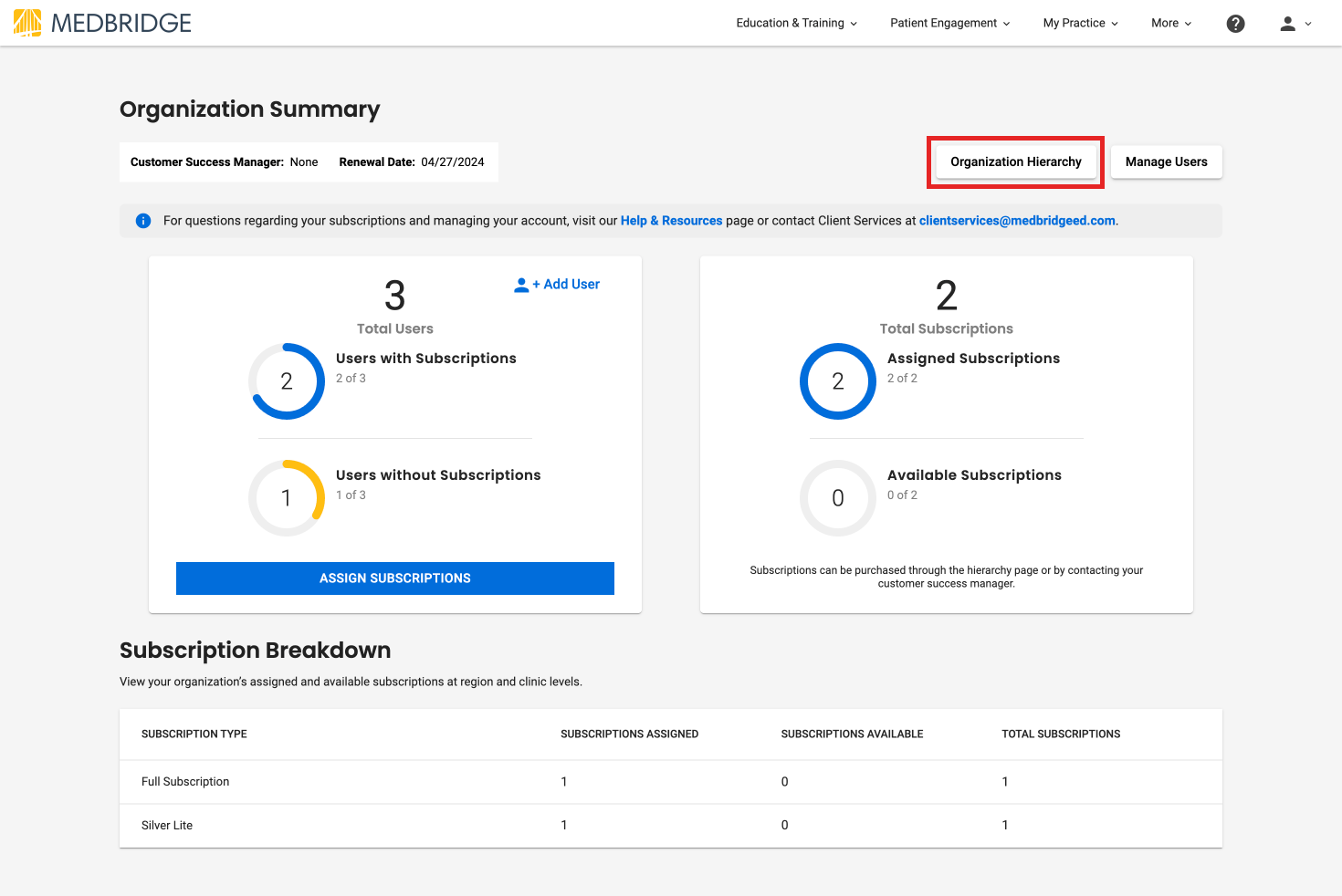 How do I purchase an additional subscription for a user? – MedBridge ...