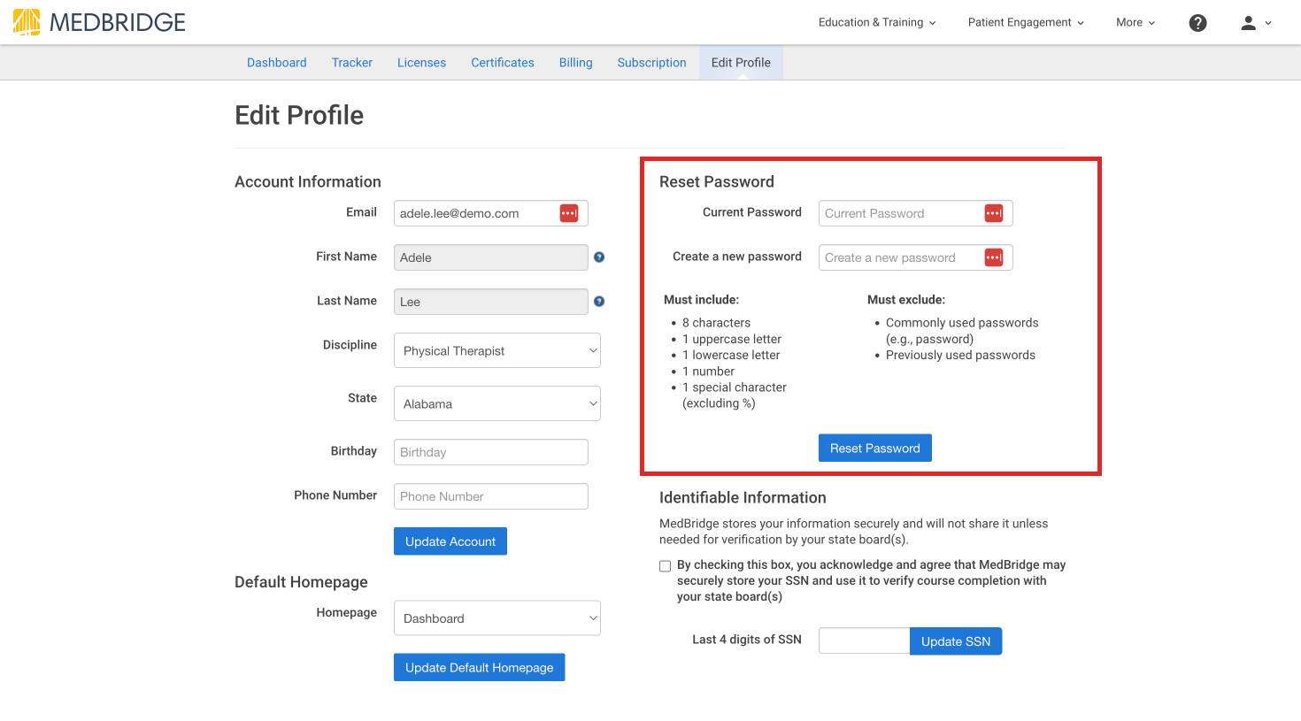 What if I forgot my password? How do I change or reset it? – MedBridge ...