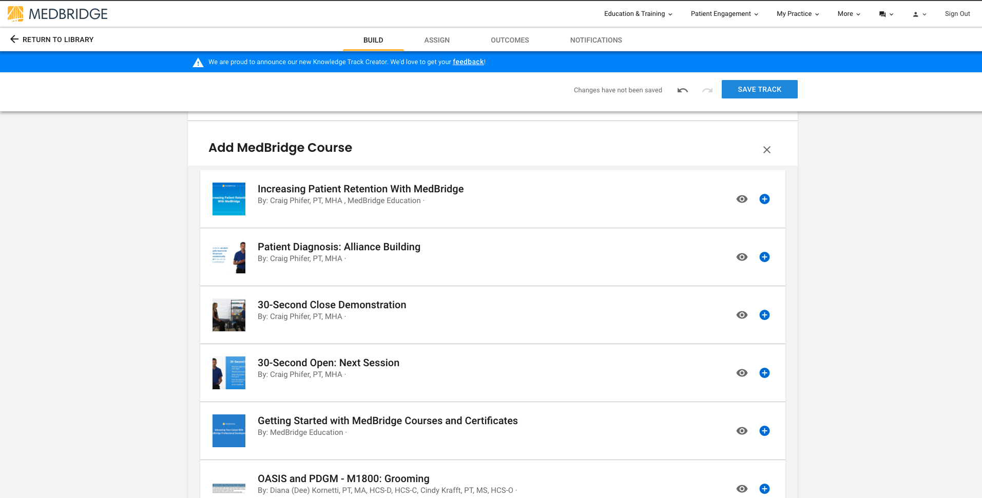 What are Knowledge Tracks? – MedBridge Help Center