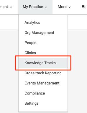 How to build a Knowledge Track? – MedBridge Help Center