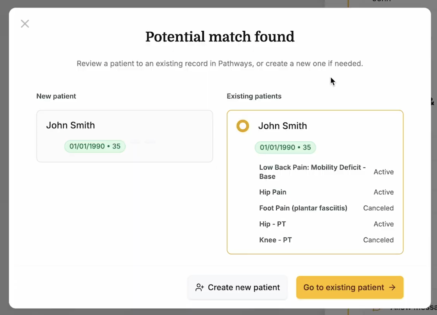 How do I create a new Pathways patient and assign them to a pathway ...