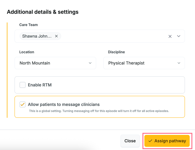 How do I create a new Pathways patient and assign them to a pathway ...
