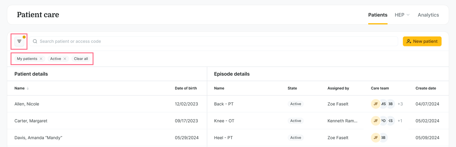 How do I navigate the patient list and find Pathways patients ...