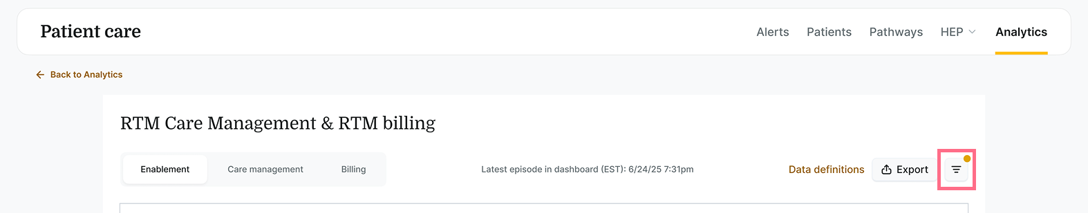 How do I use RTM analytics for HEP episodes? – Medbridge Help Center